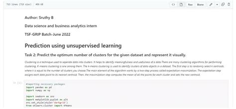Sruthy B On Linkedin Gripjun22 Tsf Datascience Internship Machinelearning Python