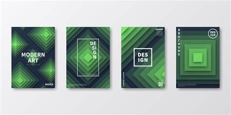 브로셔 템플릿 레이아웃 그린 커버 디자인 비즈니스 연례 보고서 전단지 잡지 3차원 형태에 대한 스톡 벡터 아트 및 기타 이미지 3차원 형태 가리기 개체 그룹 Istock