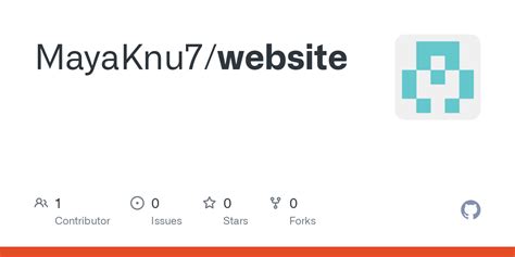 Github Mayaknu Website