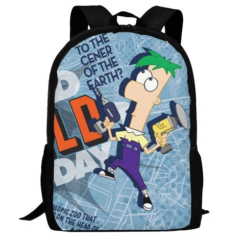 Phineas And Ferb Backpack 3d Printed Laptop Backpack Water Resistant