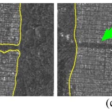 Segmentation Result On An Airborne Sar Image A Original Image And