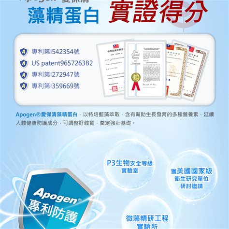 遠東生技｜專利apogen愛保清藻精蛋白藍晶孢子益生菌顆粒 遠東生技
