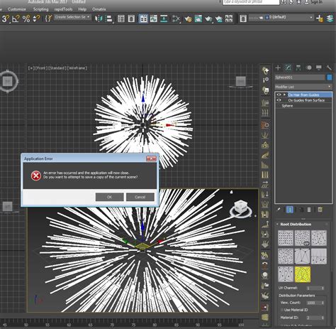 Defect 3ds Max 2017 Ornatrix 71126089 Crash When Using Quick Hair Fur Ball