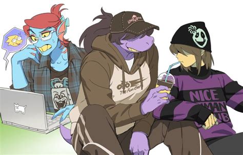 Ttudolee Chief Undyne Kris Deltarune Susie Deltarune Undyne W