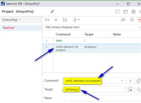 New Selenium Ide Using ‘verify Element Not Present Command To Check The Ui Element Is Not