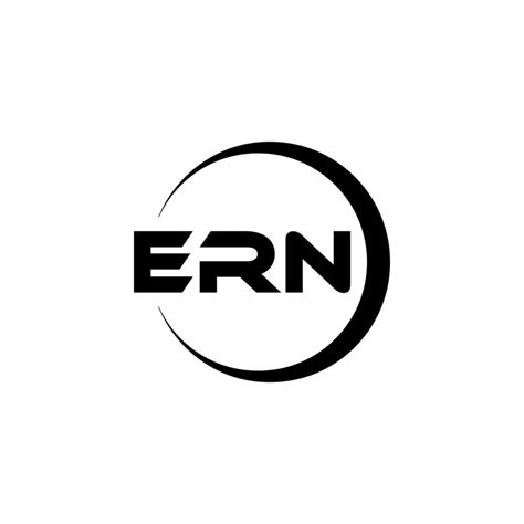 Diseño De Logotipo De Letra Ern En Ilustración Logotipo Vectorial