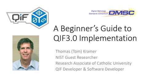 QIF Quality Information Framework Implementation Tutorials