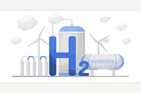 Green Hydrogen Production Technology Illustrations ~ Creative Market