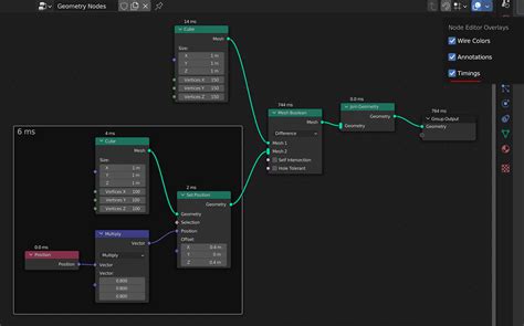 Display Node Execution Time Geometry Nodes Developer Forum