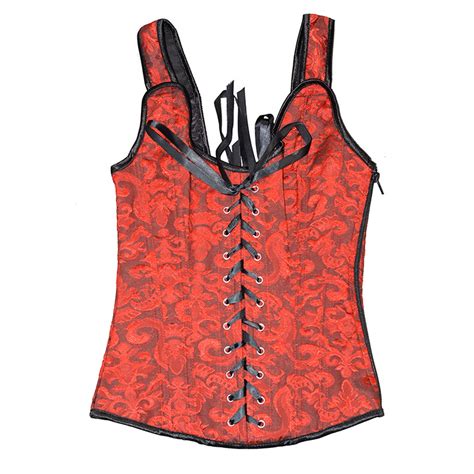 Moxiu Clearance Bustier Tops For Women Lace Up Printed Medieval Waist