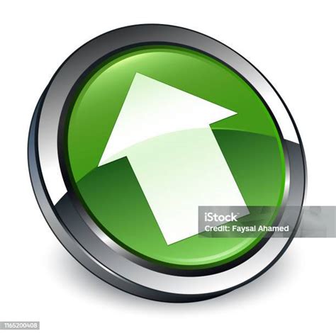 업로드 화살표 아이콘 3d 부드러운 녹색 원형 버튼 0명에 대한 스톡 벡터 아트 및 기타 이미지 0명 3차원 형태 교환 Istock