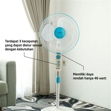 Jual Kipas Angin Stand Fan Inch Kipas Berdiri Sanken Garansi Original Shopee Indonesia