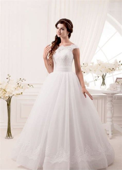 Свадебное платье «А-Силуэт» BL-113-1 | Wedding gowns lace, Wedding ...
