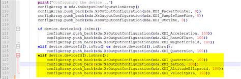 How To Set Frequency For Xsens Mti 680g By Modifying Example Source Code In Python