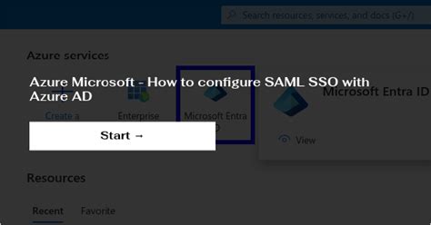 Azure Microsoft How To Configure Saml Sso With Azure Ad