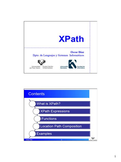 2 Xpathenglishppt Pdf X Path World Wide Web Consortium Standards