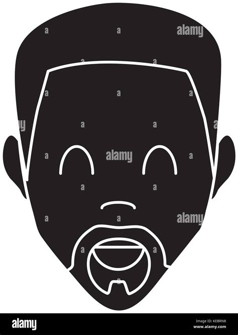 Man Smiling Face Stock Vector Image And Art Alamy