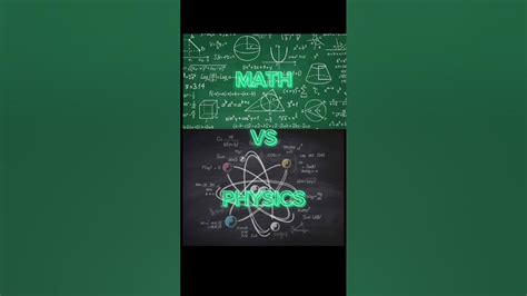 Mathematics Vs Physics Youtube