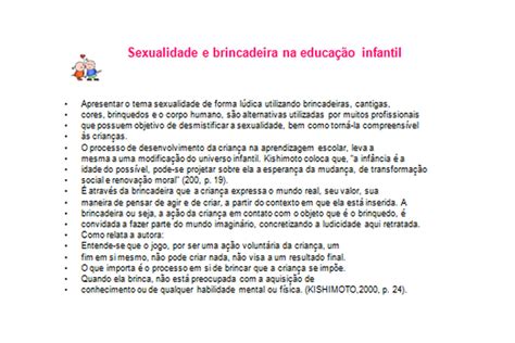 Jornal Ponto Com Atividades Educa O Infantil Sexualidade Na Escola Ii