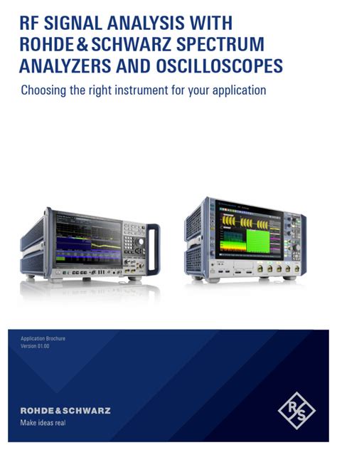 Rf Signal Analysis With App Bro En 3609 9057 92 V0100 Pdf Bandwidth Signal