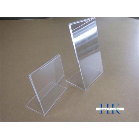 Acrylic L Shaped Mica Shelf Mini Price List Product Information Multi Size Desktop Menu