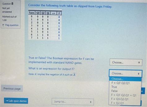 Solved Consider The Following Truth Table As Clipped From Chegg