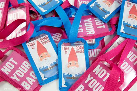 Cute Printable Luggage Tags Personalized Luggage Tag Template