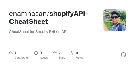 Github Enamhasanshopifyapi Cheatsheet Cheatsheet For Shopify Python Api