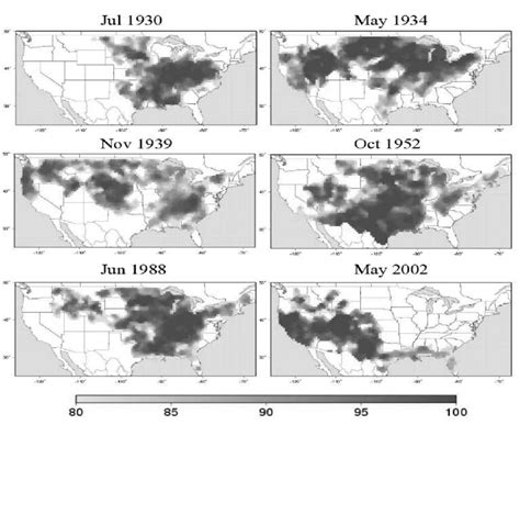 Maps Of Spatial Patterns Of The Most Severe Hydrological Droughts