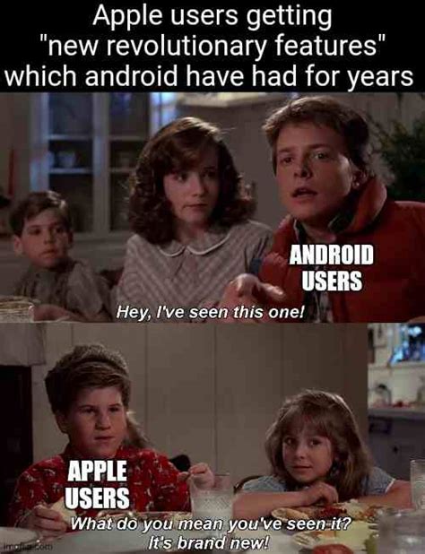 apple users getting new revolutionary features which android have had