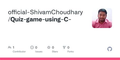 github official shivamchoudhary quiz game using c