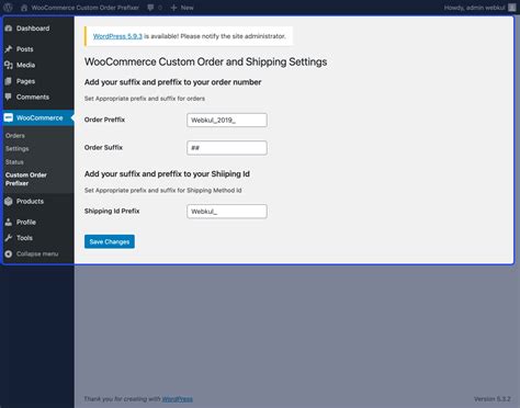 Custom Order Prefix For Wordpress Woocommerce Webkul