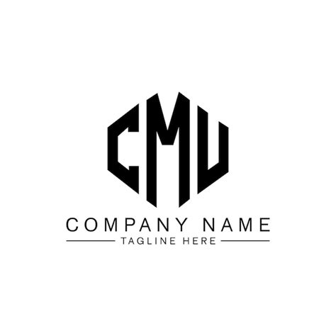 Premium Vector Cmu Letter Logo Design With Polygon Shape Cmu Polygon And Cube Shape Logo