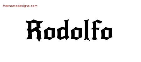 Gothic Name Tattoo Designs Rodolfo Download Free Free Name Designs
