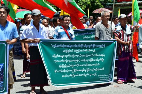 ဘားအံမြို့တွင် Mndaa နှင့် ပူးပေါင်းအဖွဲ့များ၏ အကြမ်းဖက်လုပ်ရပ်များကို ဆန့်ကျင်ရှုတ်ချ ဆန္ဒထုတ