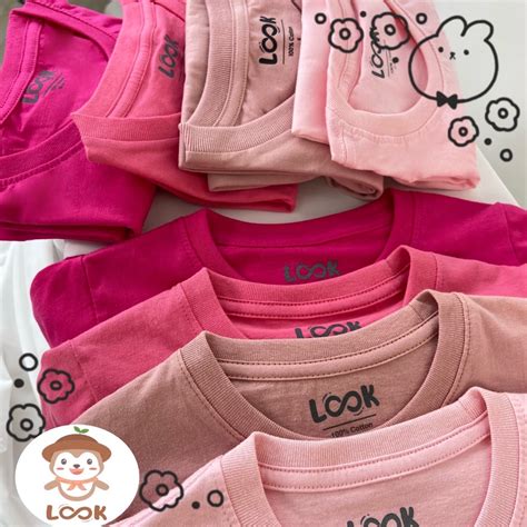 พร้อมส่ง ลดจัดหนัก ราคาถูกเวอร์ เสื้อผ้าเด็ก เสื้อยืดเด็ก ชาย และ หญิง โทนชมพู ผ้านิ่ม ผ้าcotton