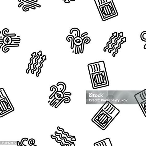 공기 청정 흐름 Freash 바람 필터 벡터 원활한 패턴 가습기에 대한 스톡 벡터 아트 및 기타 이미지 가습기 기후 묘사