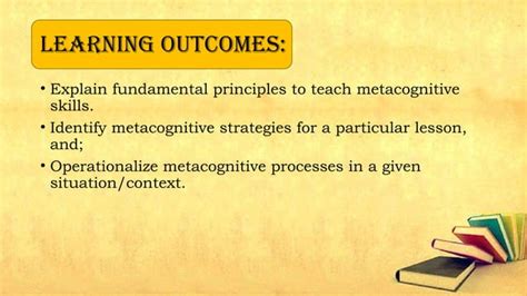 Metacognitive Instruction Reporting Pptx