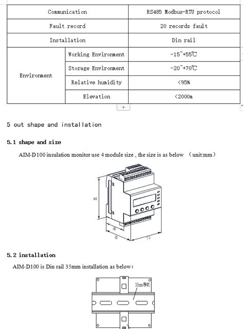 Acrel Aim D100 Dc200 1000v Insulation Monitor Device Ev Charging Systems Buy Dc Insulation