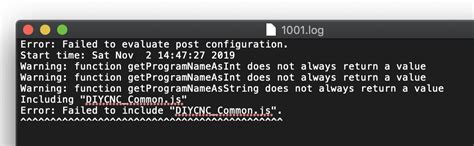 Post Processor Error Troubleshooting V1 Engineering Forum