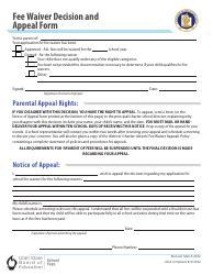 Utah Fee Waiver Decision And Appeal Form Fill Out Sign Online And
