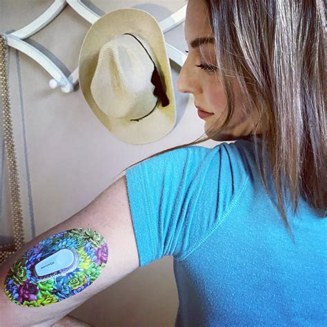 Expressionmed Blue Succulents Dexcom G6 Tape