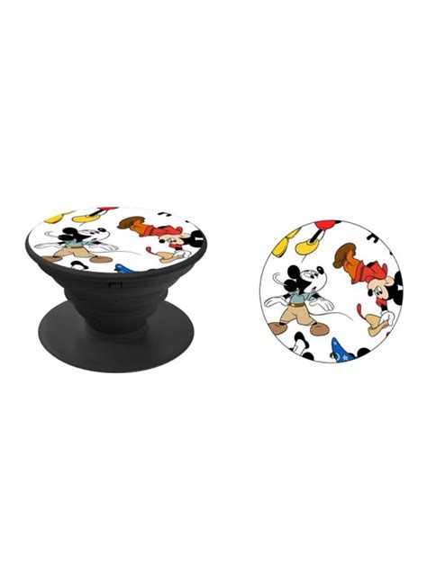 Bp Mickey Mouse Printed Pop Socket Phone Holder White Red Black