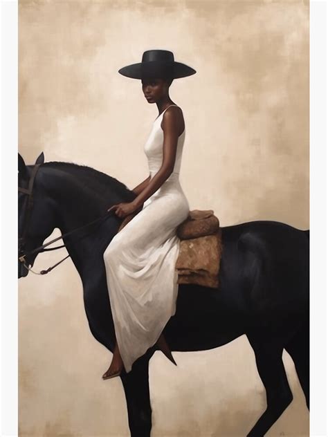 Woman Horse Riding Art Print For Sale By Midjourneymen Redbubble