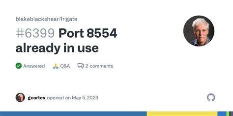 Port 8554 Already In Use · Blakeblackshear Frigate · Discussion 6399