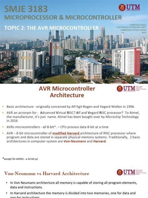 Slide 2 The Avr Microcontroller Pdf Arduino Microcontroller