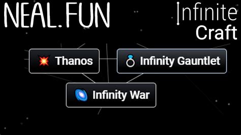 How To Get Infinity War In Infinite Craft Make Infinity War In