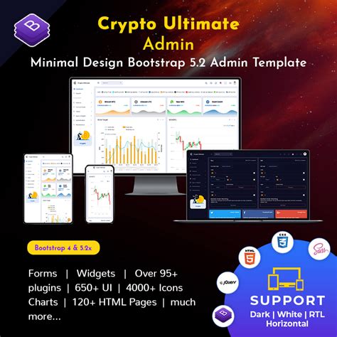 Inspiring Crypto Bootstrap Admin Templates For CryptoCurrency