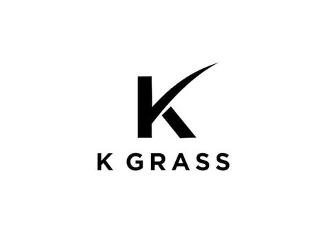 Premium Vector K Grass Logo Design Vector Illustration