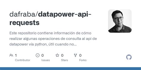 GitHub dafraba datapower api requests Este repositorio contiene información de cómo realizar